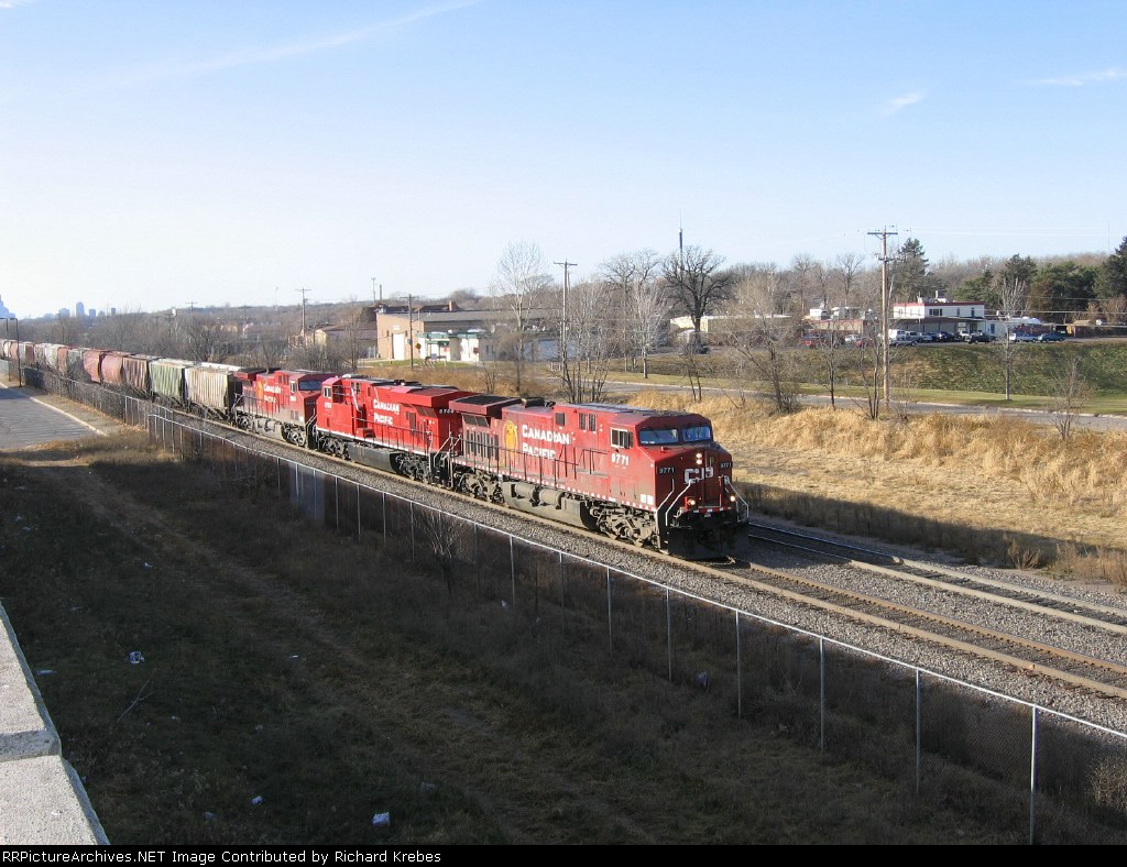 Eastbound CP Grain Or Potash Job Passing Bandana Square